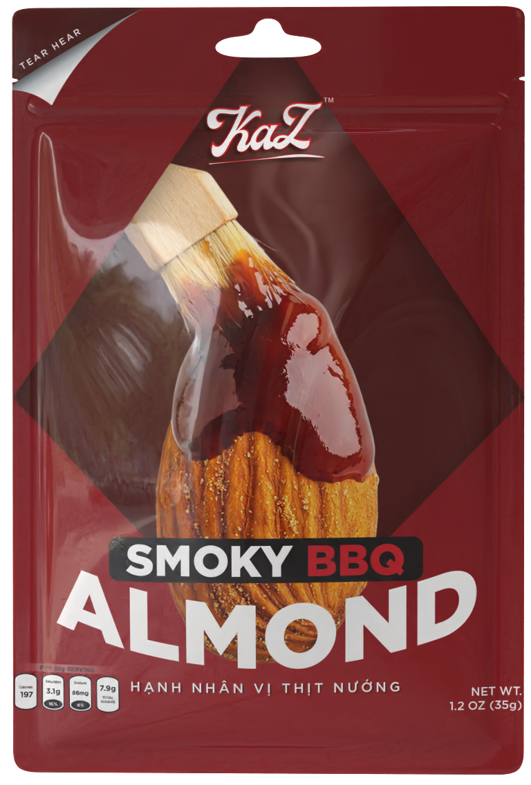 KAZ™ Smoky BBQ Almonds 1.2 oz (35g) - Kaz™ - Kaz™